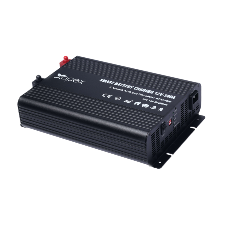 Apex 12V 100A Smart AC-DC Akü Şarj Cihazı - APX12100-YB